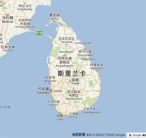 斯里兰卡地图_斯里兰卡地图高清图 - 随意优惠券